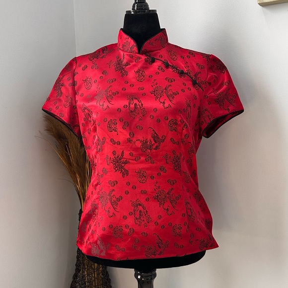 Tops | Vintage Rk Asian Inspired Qipao And Jacket | Poshmark